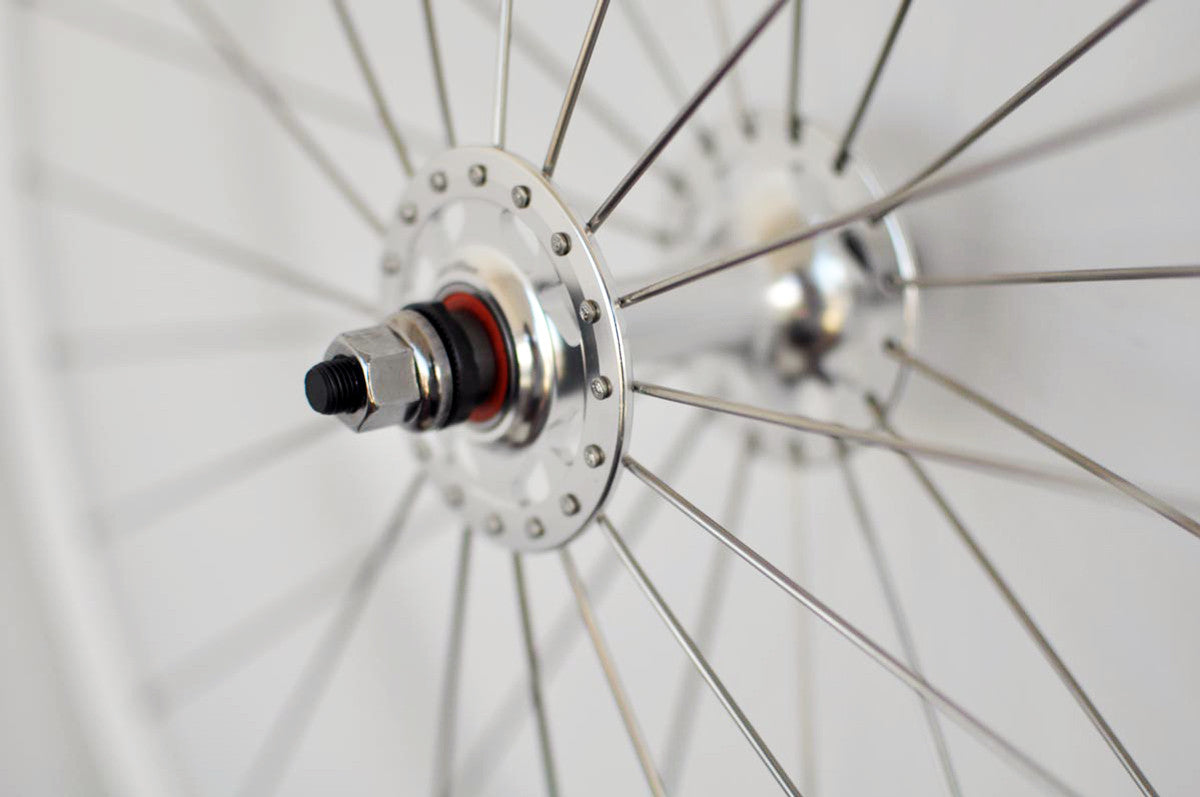 White Velocity Deep V Rims – Regal Bicycles Inc.